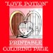Love Potion Printable Coloring Page Digital Download Valentine's Day ...