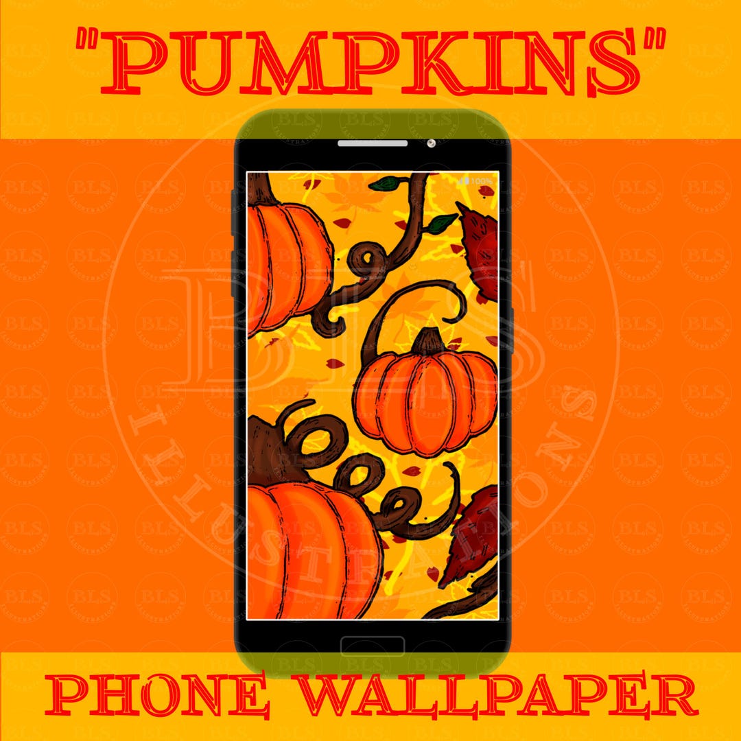 Pumpkins Phone Wallpaper iPhone Wallpaper Android Wallpaper Fall Lock ...