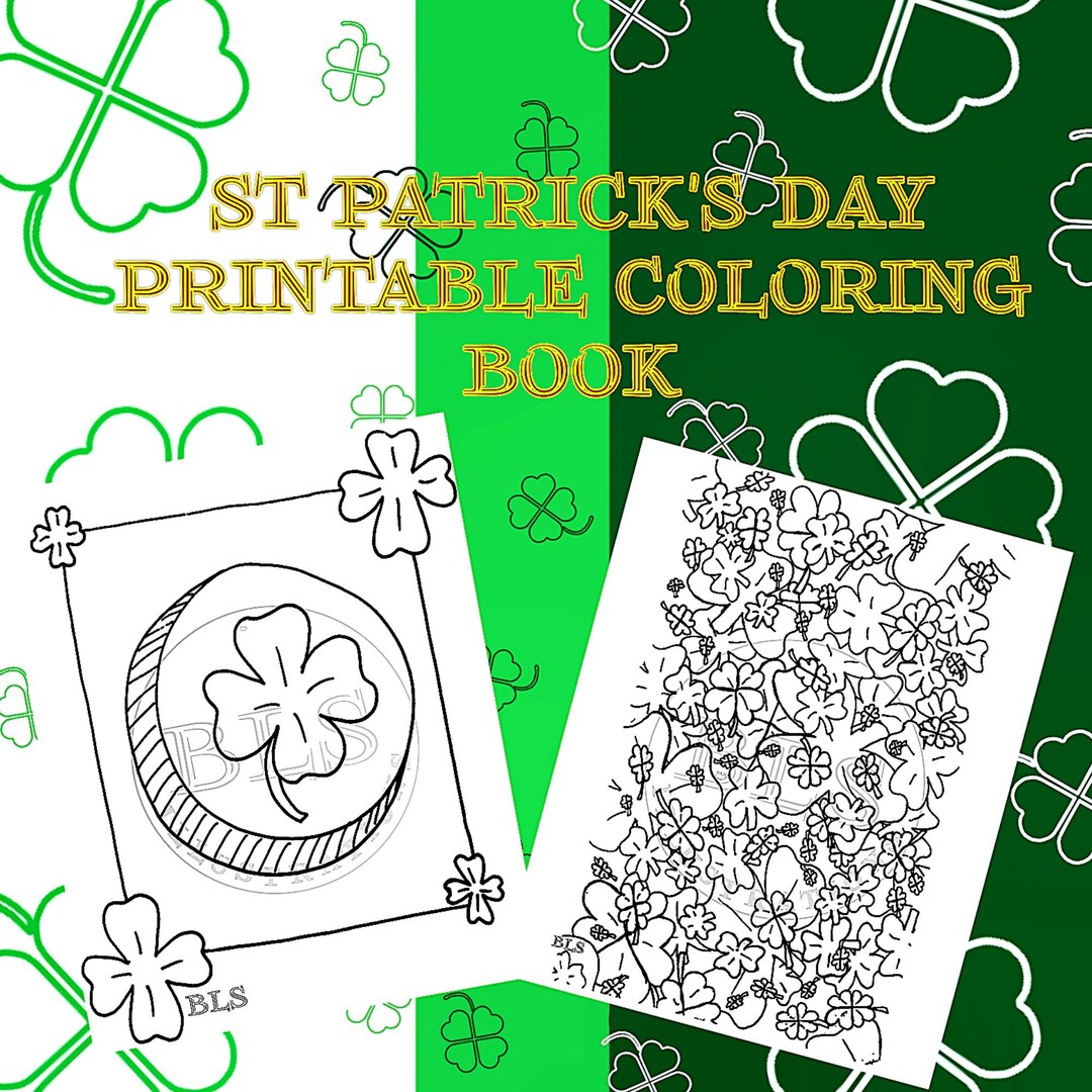 Coloring Book-st Patrick's Day Printable Coloring-coloring Pages for ...
