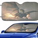 Dragon Car Sun Shade for Windshield, Flying Fantasy Car Accessories ...