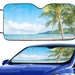 Tropical Beach Windshield Sun Shade Ocean Sea Palm Tree Car - Etsy