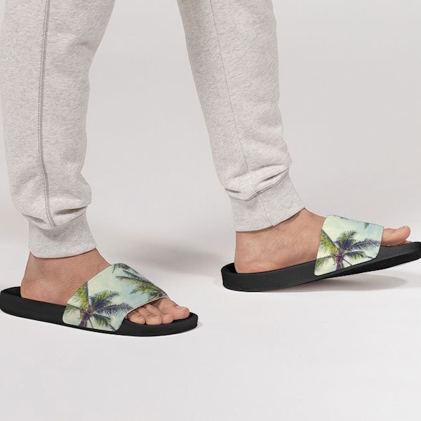 Palm Tree Slippers - Etsy