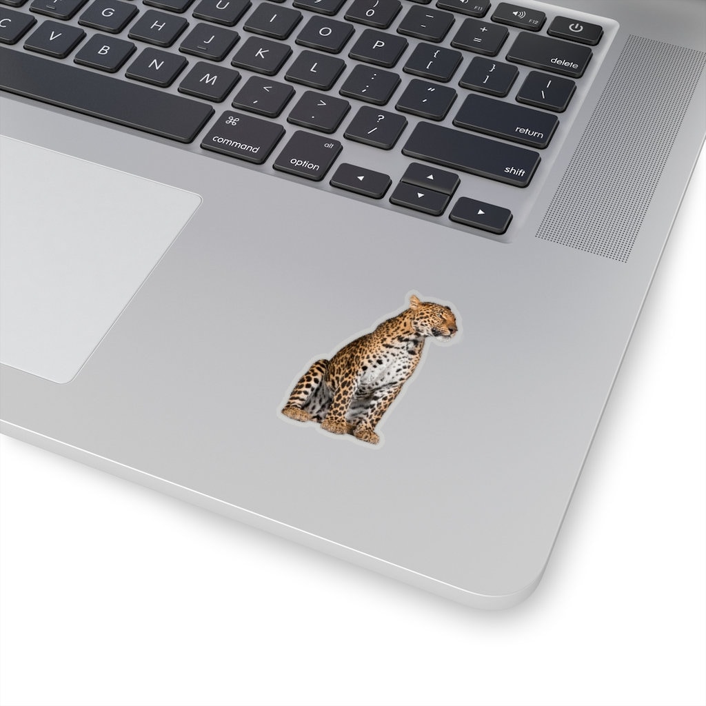 Leopard Sticker Animal Cheetah Laptop Decal Vinyl Cute | Etsy