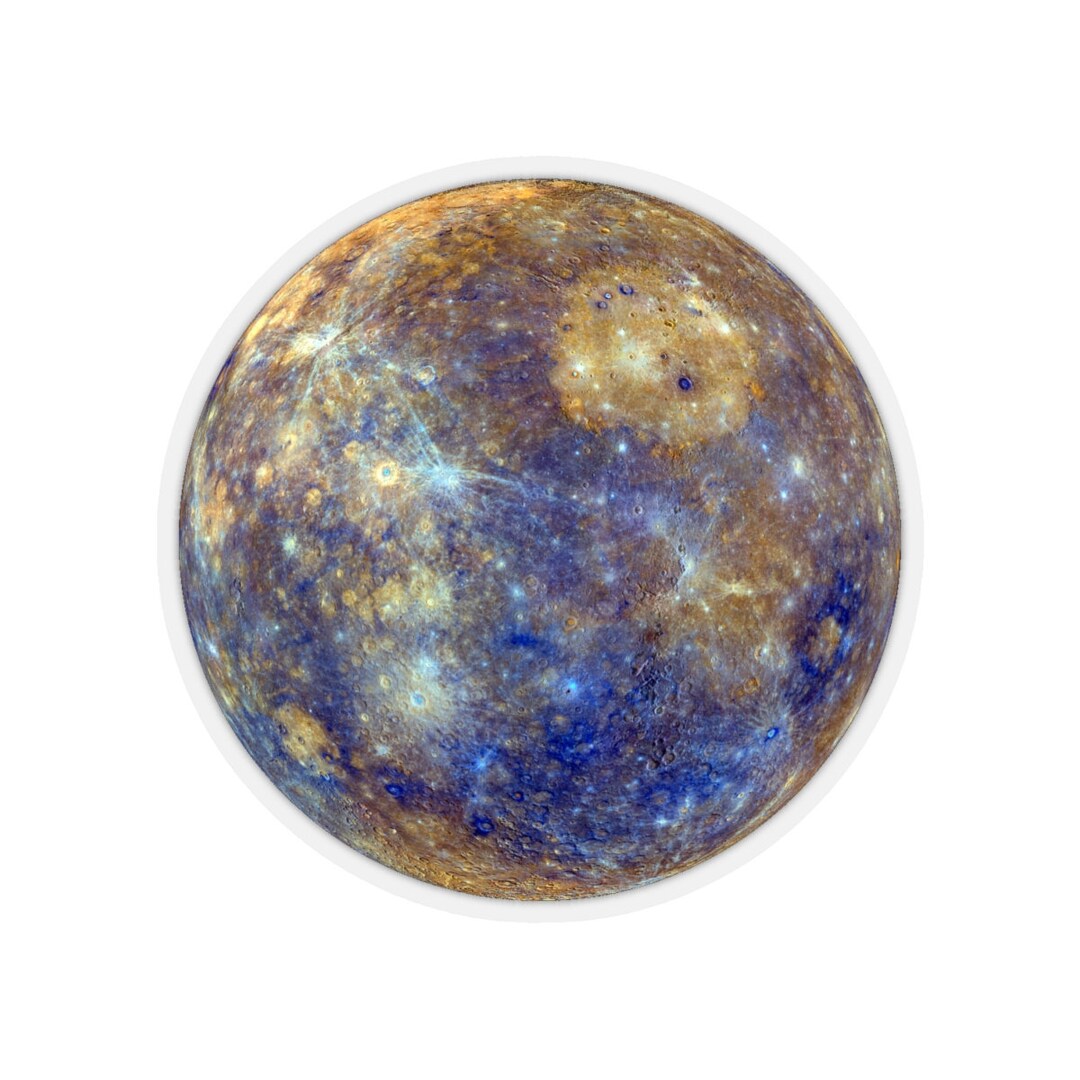 Mercury Planet Decal, Space Stickers Solar System Laptop Vinyl ...