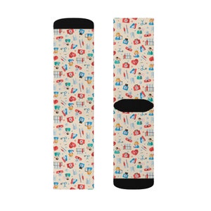 Nurse Doctor Pharmacy Socks, Medical Hospital Gift 3D Sublimation Women ...