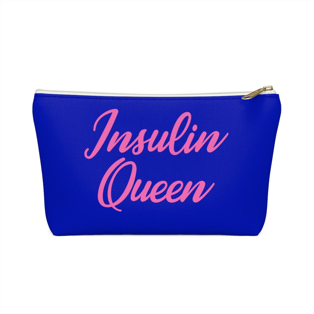 Insulin Queen Diabetes Pouch Bag, Royal Blue Fun Diabetic Supply Case ...