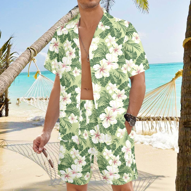 Floral Men Beach Shirt - Etsy