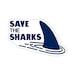 Save the Sharks Decal Stickers, Fin Ocean Sea Marine Life Conservation ...