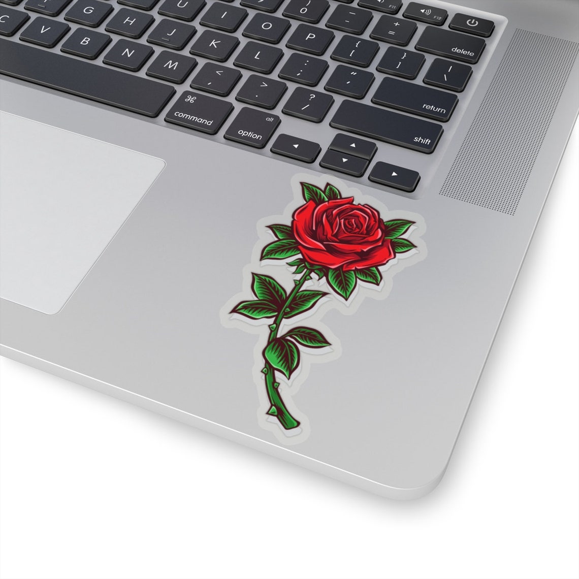 Red Rose Flower Sticker Floral Art Tattoo Laptop Vinyl Cute - Etsy