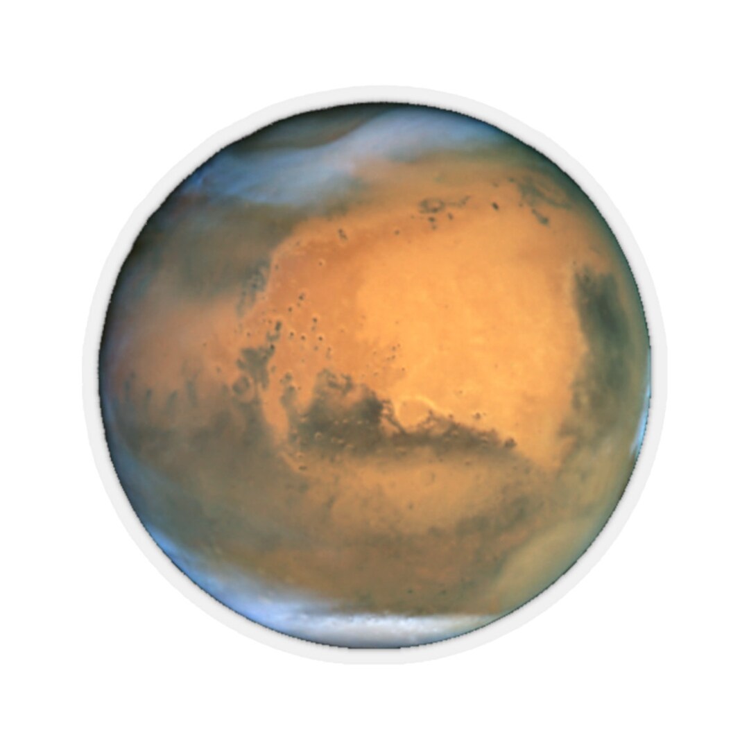 Mars Decal, Planet Stickers Laptop Vinyl Cute Waterbottle Tumbler Car ...