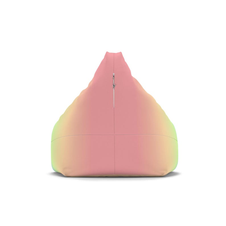 Pastel Rainbow Ombre Bean Bag Chair Cover, Tie Dye Gradient Washable ...