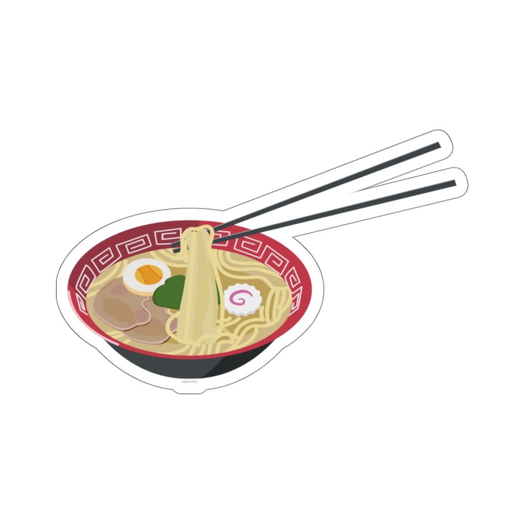 Ramen Sticker Noodle Soup Asian Food Chopsticks Laptop Decal | Etsy