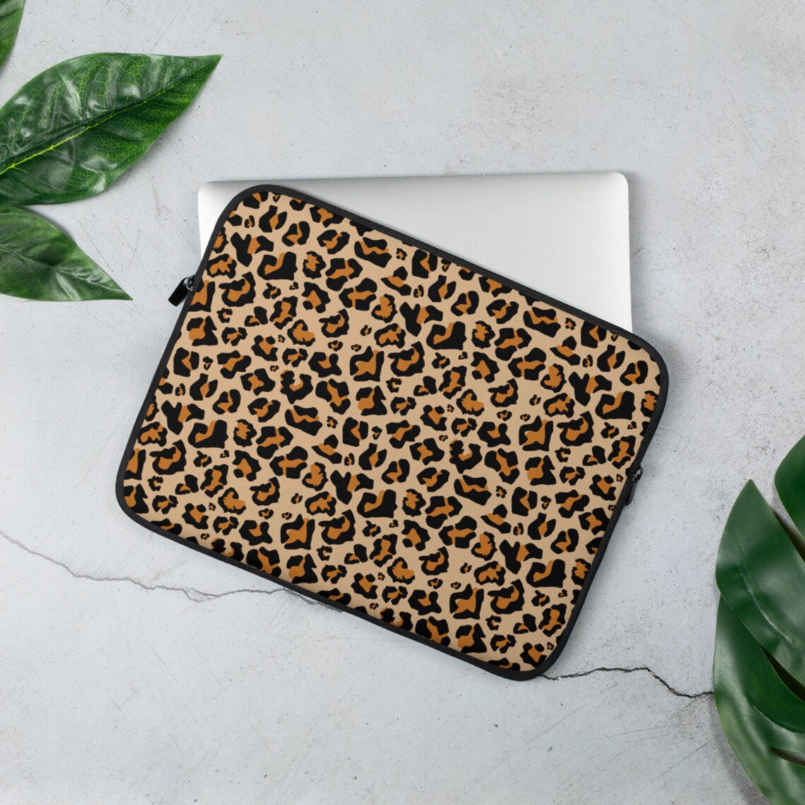 Leopard Print Laptop Sleeve Case Animal Print Cheetah Surface | Etsy