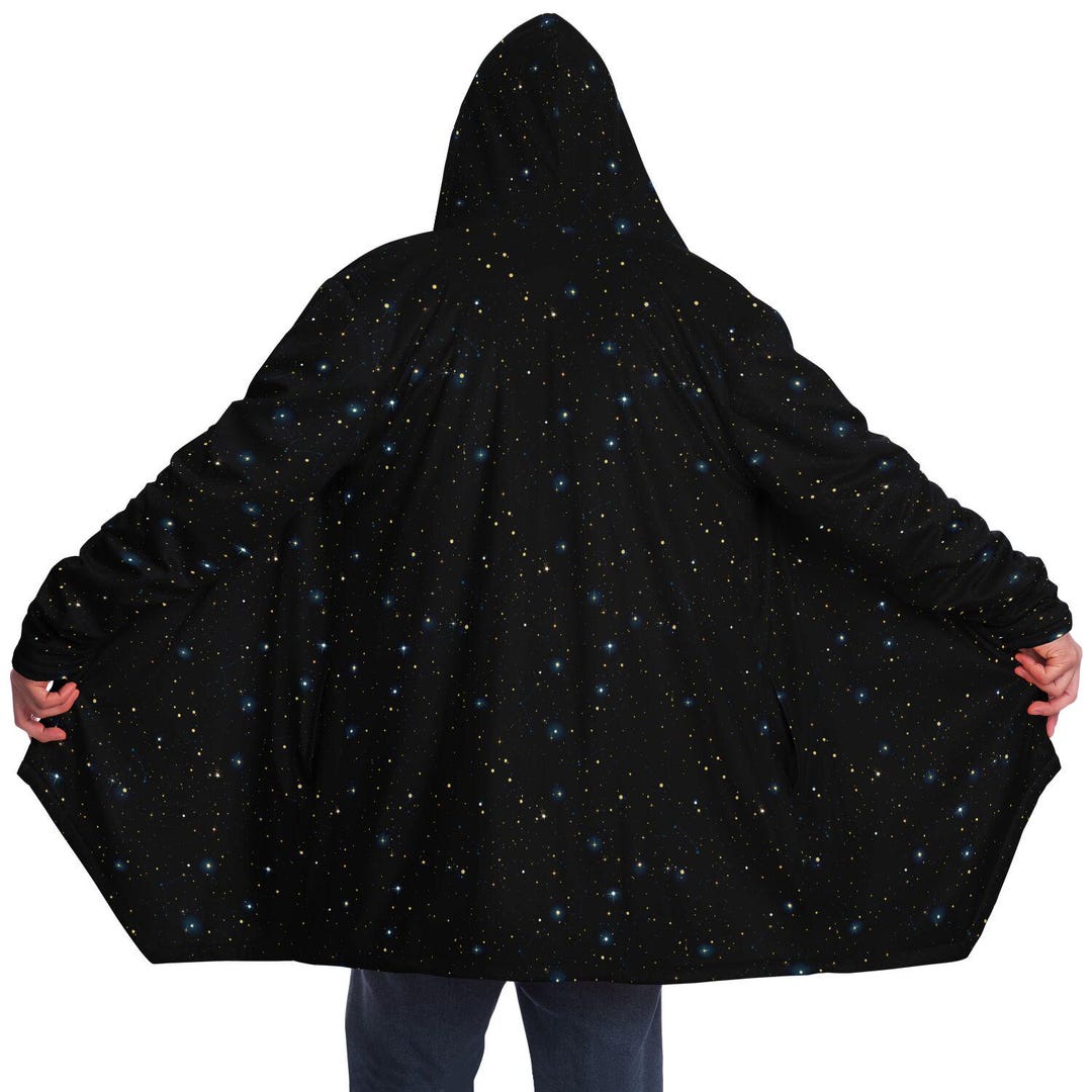 Constellation Space Hooded Cloak, Universe Stars Coat Men Women Male ...