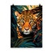 Jaguar Poster Print, Leopard Animal Leopard Forest Wall Art Vertical ...