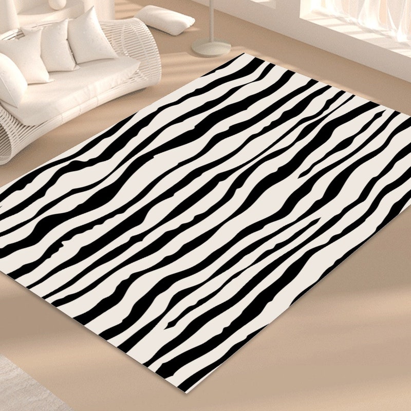 Small Zebra Rug - Etsy