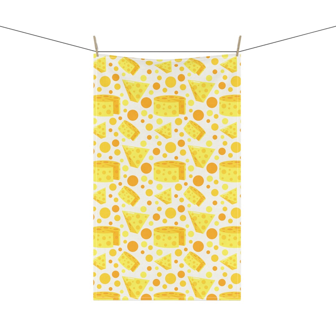 Cheese Kitchen Towel, Tea Dish Hand Food Cotton Towel Great Gift Her ...