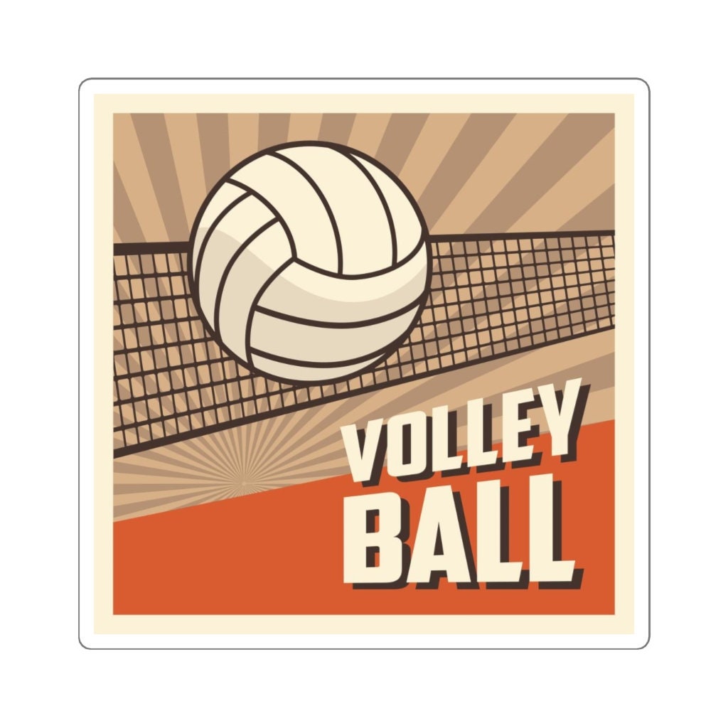 Volleyball Square Stickers Ball Sports Coach Mom Dad Laptop - Etsy