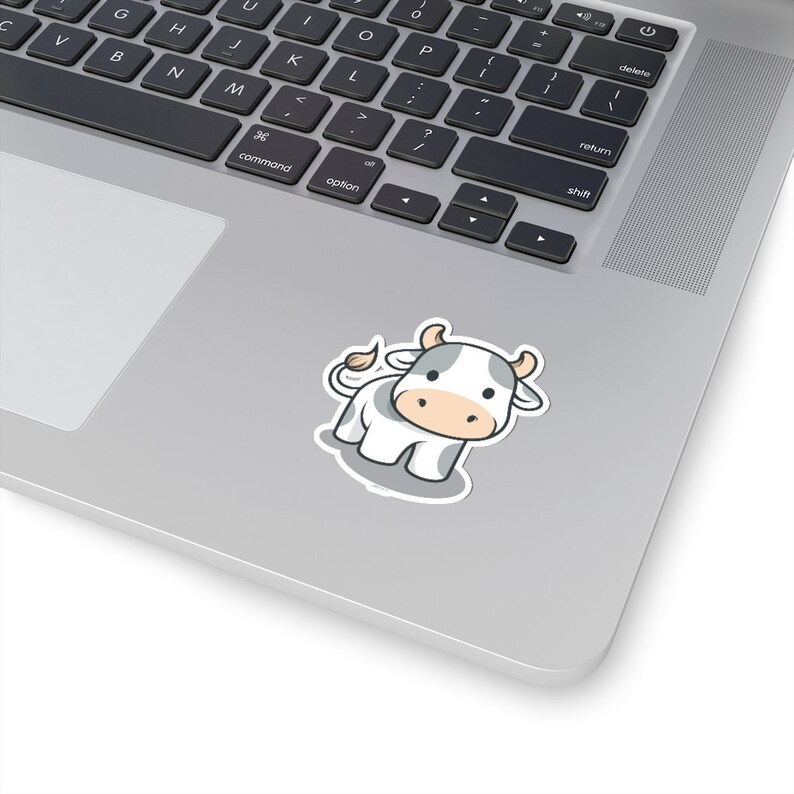 Small Cow Sticker Animal Laptop Decal Vinyl Cute Waterbottle - Etsy