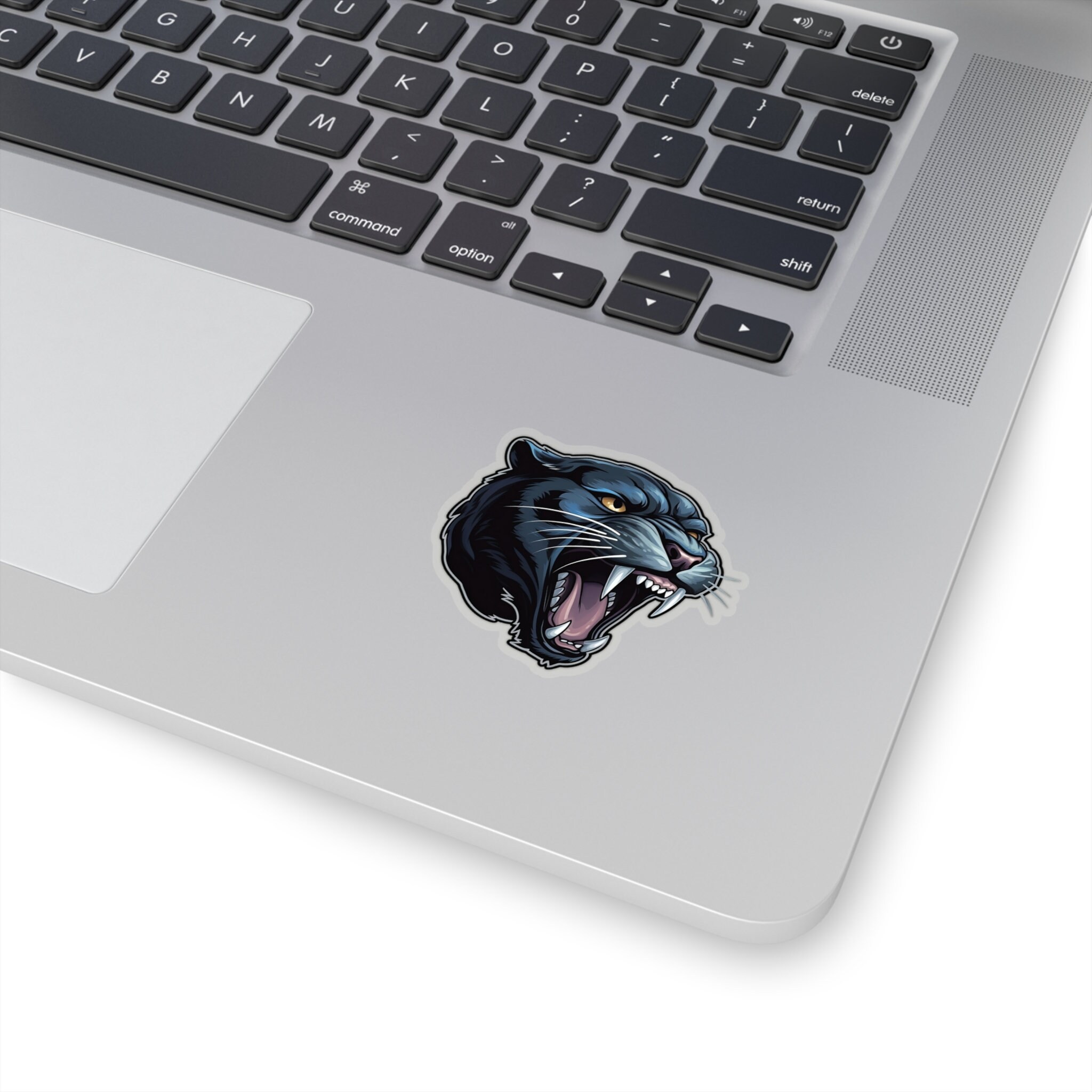 Panther Sticker Decal, Black Puma Art Vinyl Laptop Cute Waterbottle ...
