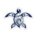 Tribal Sea Turtle Waterproof Decal Sticker Blue Tattoo Wave Art Animals ...
