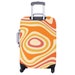 Retro Groovy Luggage Cover, Vintage 70s Funky Orange 1970s Aesthetic ...
