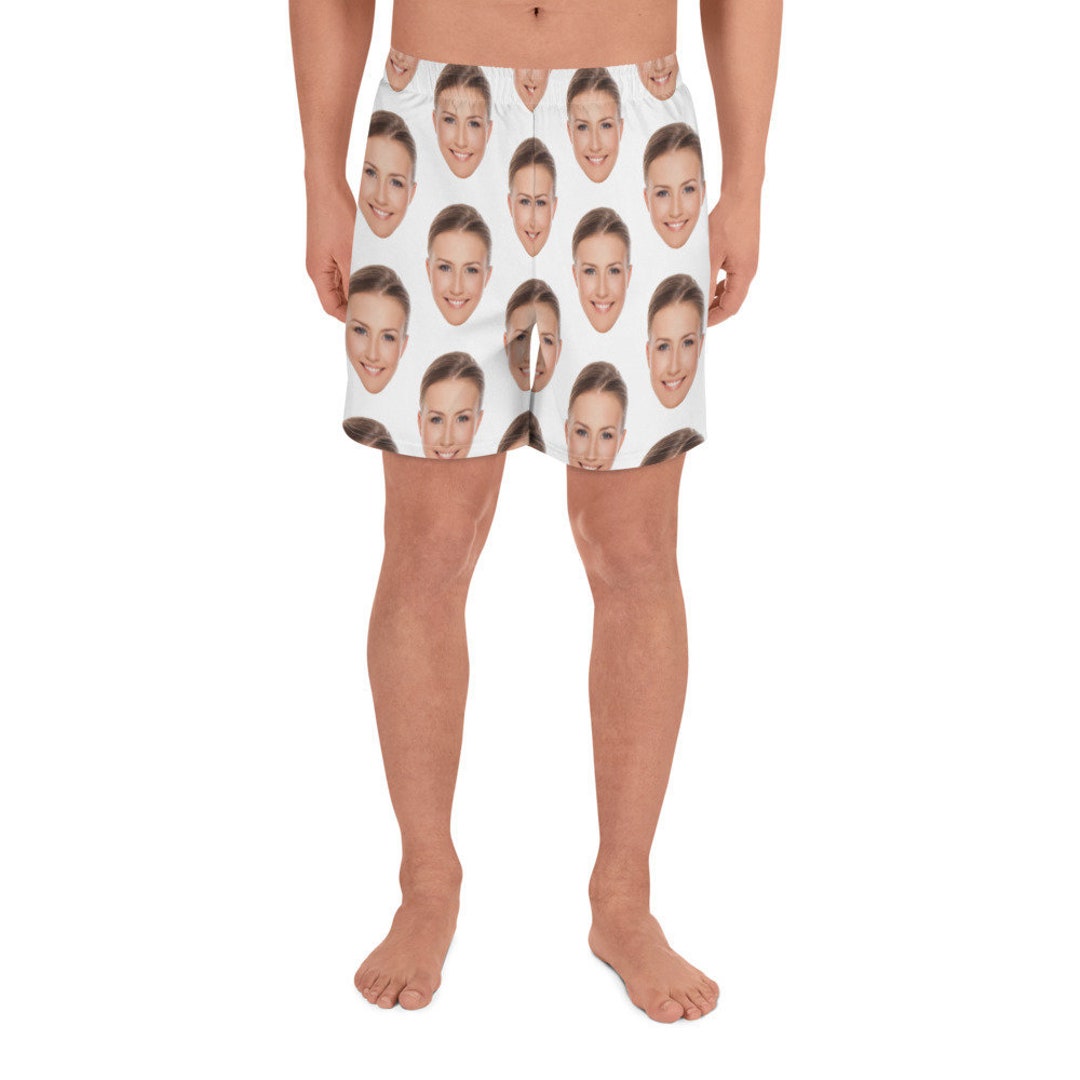 Custom Print Photo Face Men Long Shorts, Bachelor Wedding Stag ...