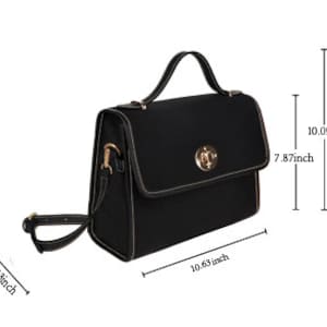 Checkered Satchel Purse Bag, Black White Check Checkerboard Small ...