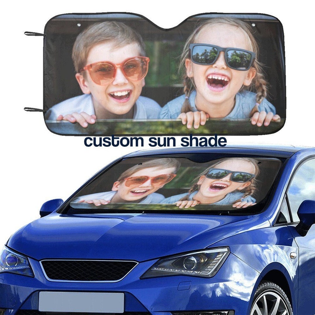 Custom Photo Windshield Sun Shade, Personalized Car Accessories Auto ...