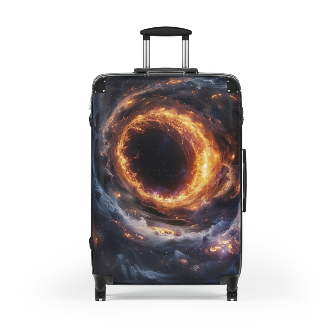 Galaxy Space Suitcase Luggage, Black Hole Stars Art Carry on 4 Wheels ...