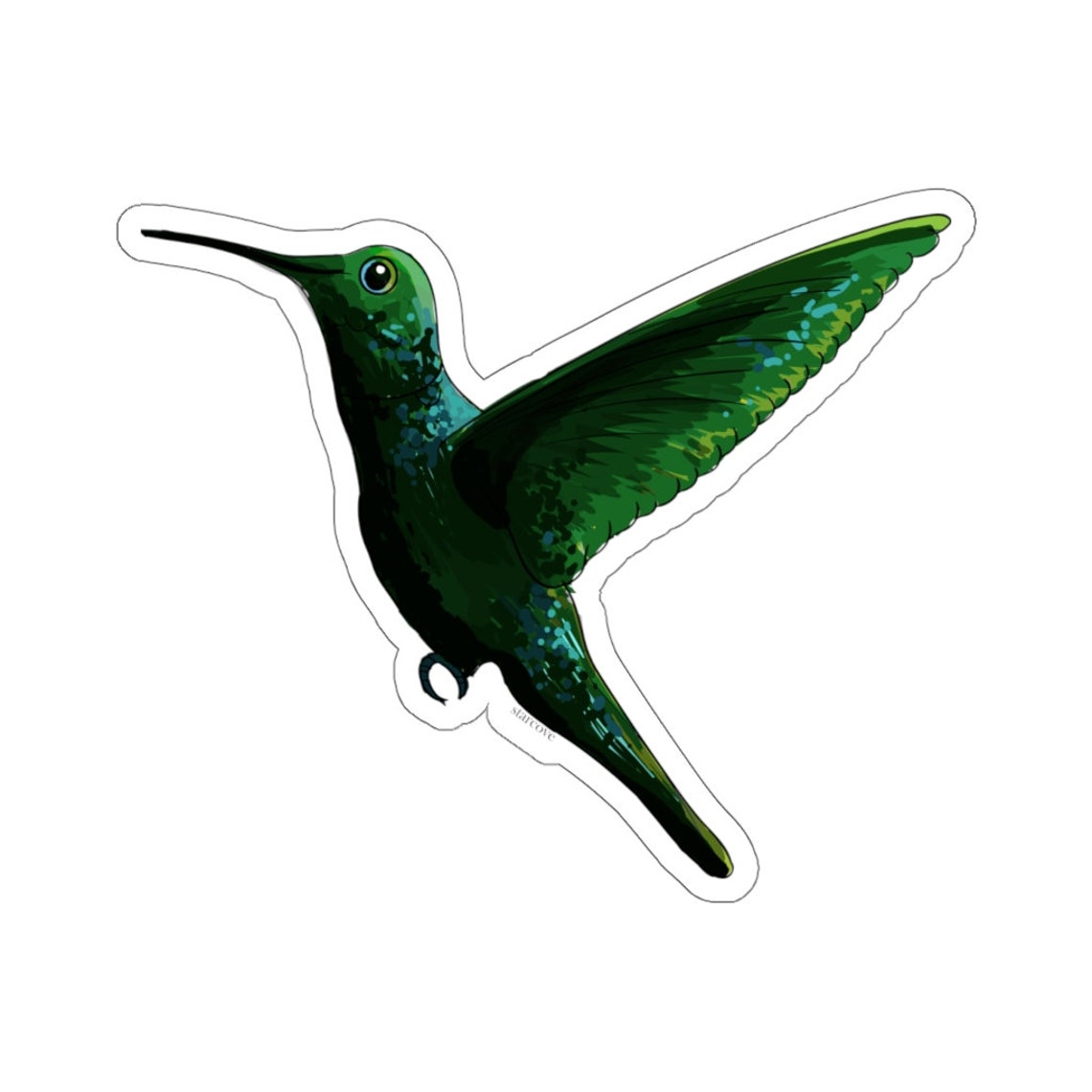 Hummingbird Sticker Bird Animal Laptop Decal Vinyl Cute | Etsy