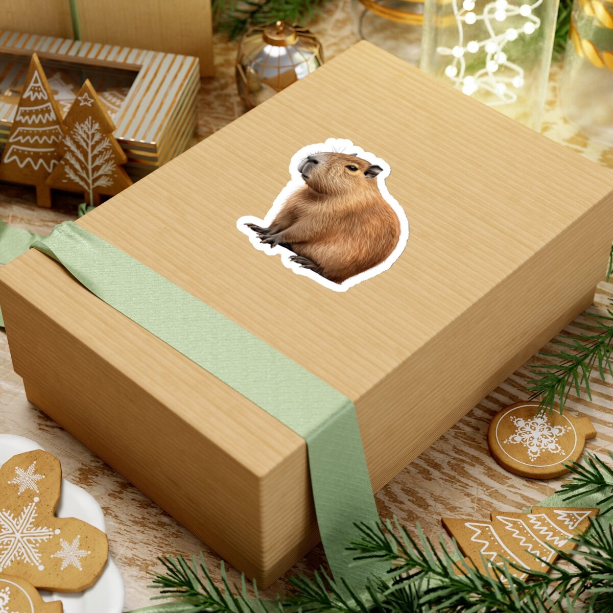 Capybara Sticker Decal, Animal Art Vinyl Laptop Cute Waterbottle ...