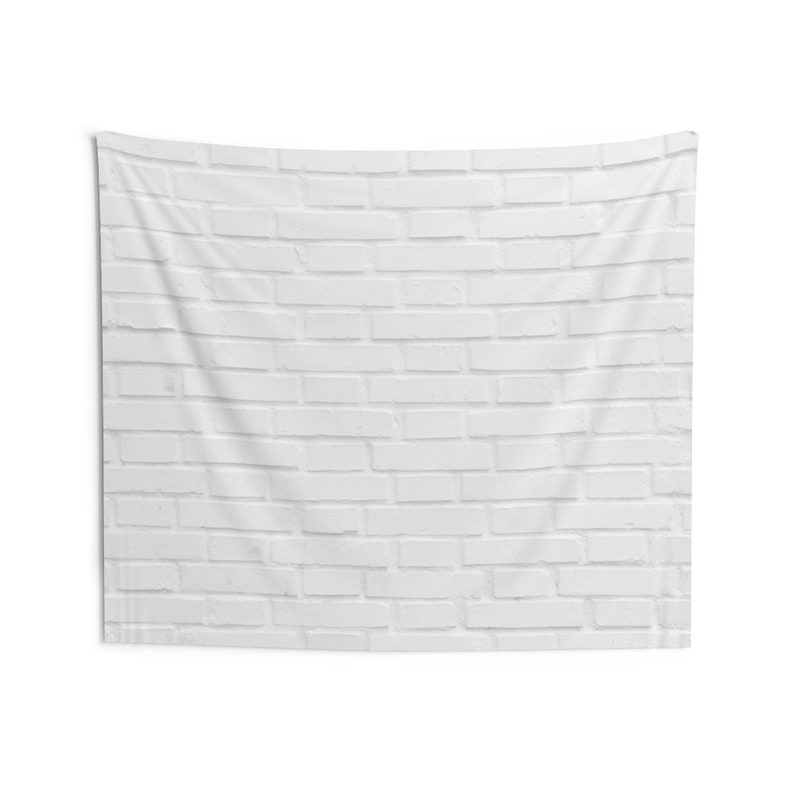 White Brick Wall Tapestry Indoor Wall Tapestries Photo - Etsy