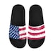 Patriotic Women Slides Sandals, American Flag Shoes Red White Blue ...