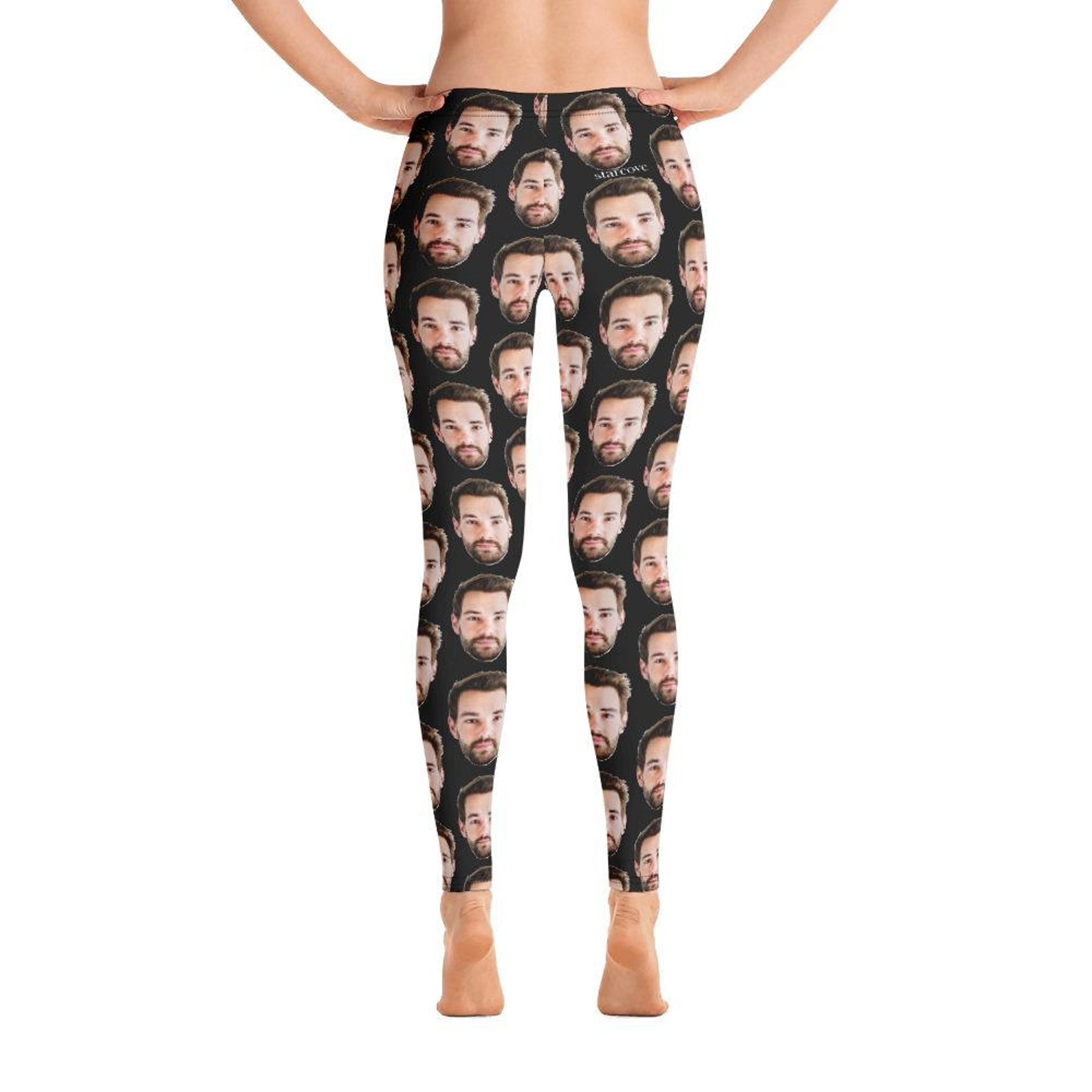 Custom Photo Face Leggings Personalized Dog Cat Pet Boyfriend - Etsy