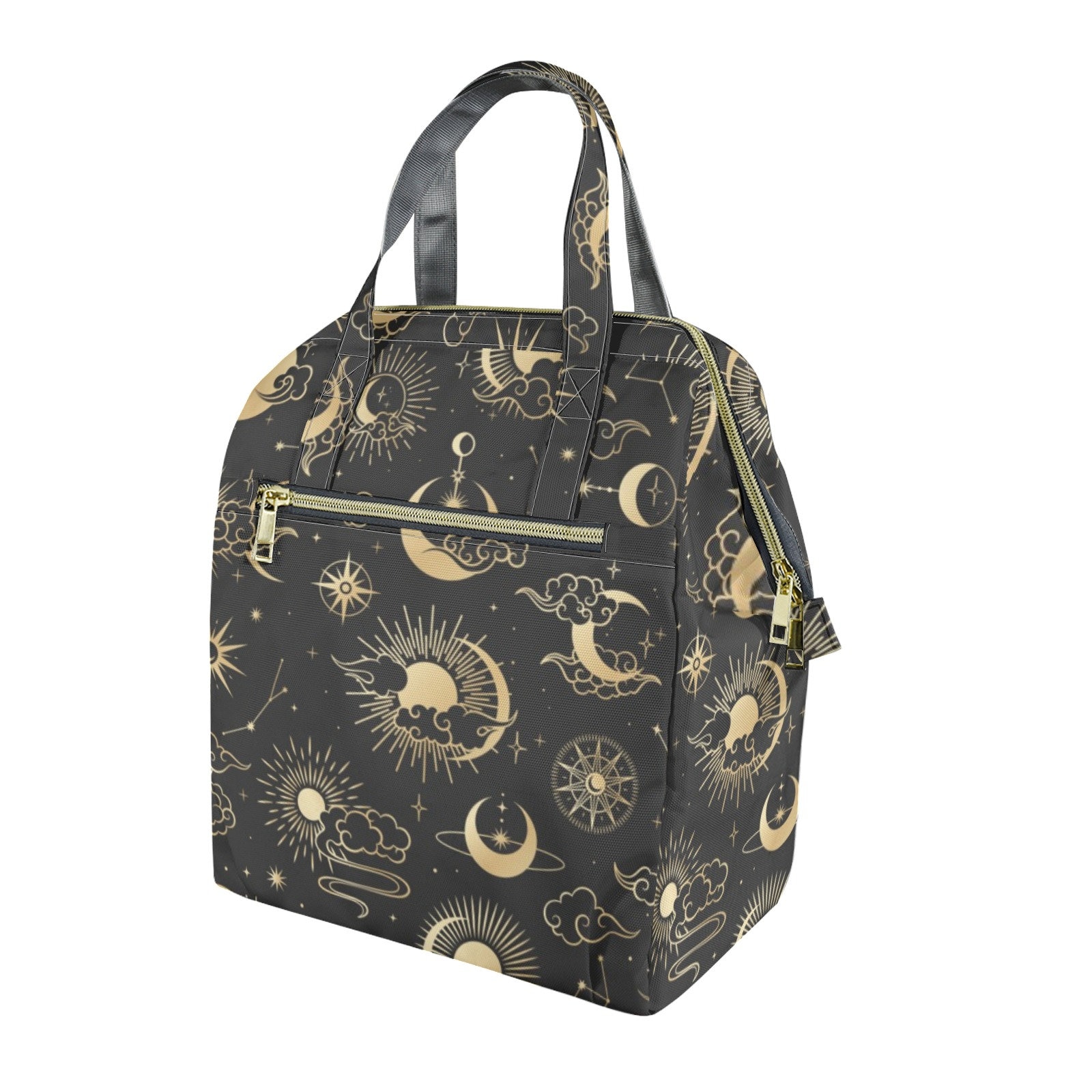 Sun Moon Insulated Lunch Box Bag Tote, Constellation Celestial Space ...