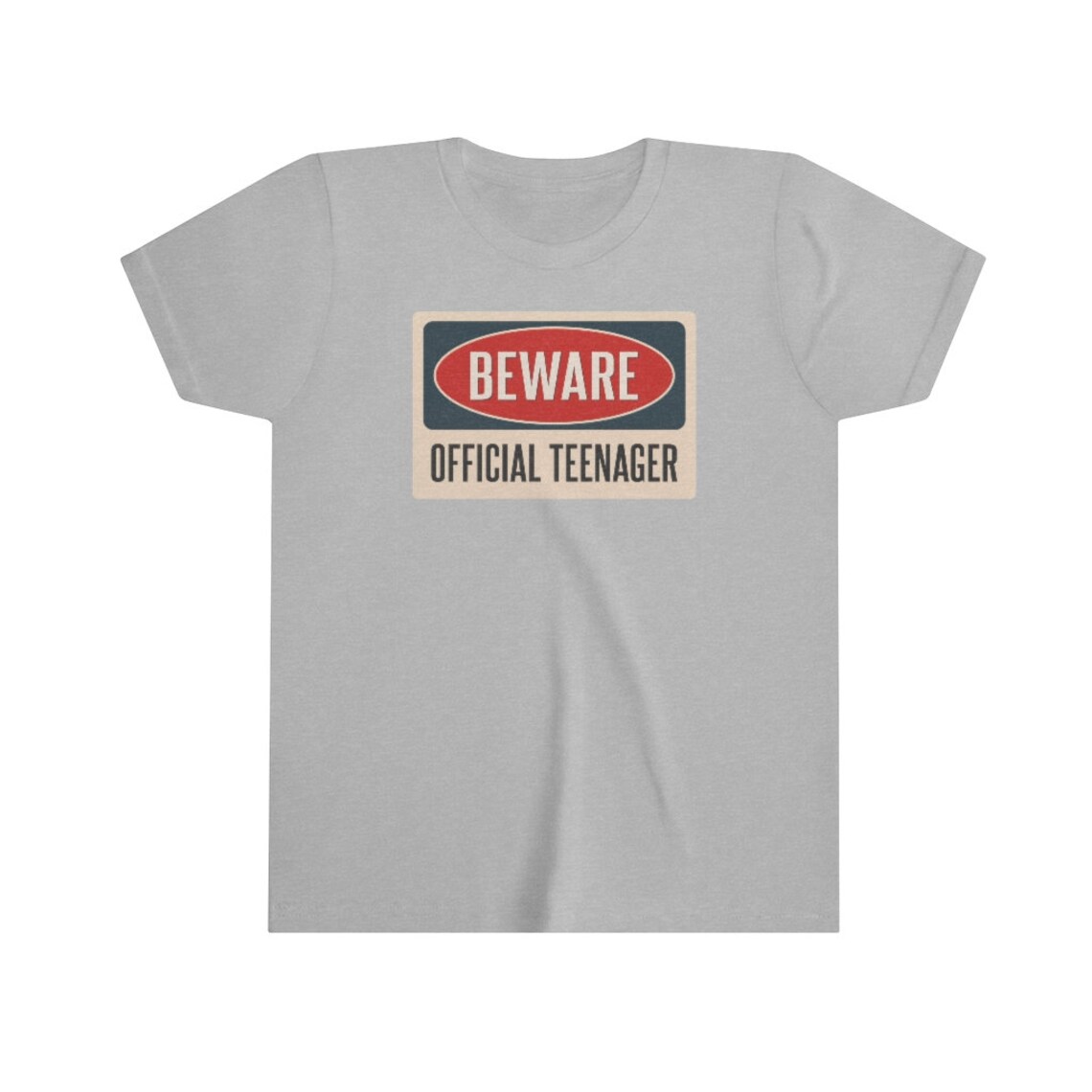 Beware Official Teenager Youth Tshirt Warning 13 Year Old | Etsy