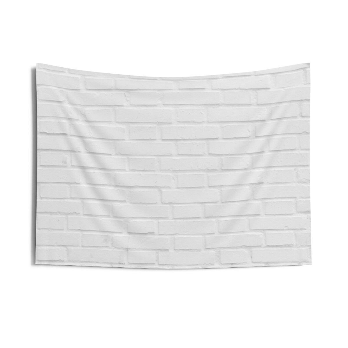 White Brick Wall Tapestry Indoor Wall Tapestries Photo - Etsy