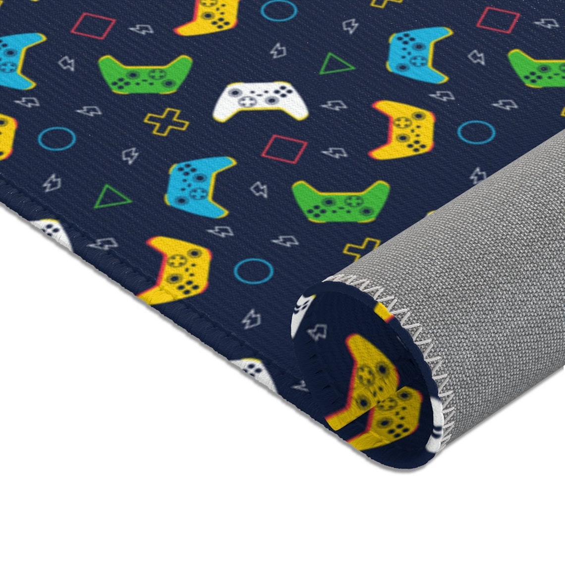 Arcade Carpet Area Rug Retro 80s 90s Pattern Video Gaming - Etsy