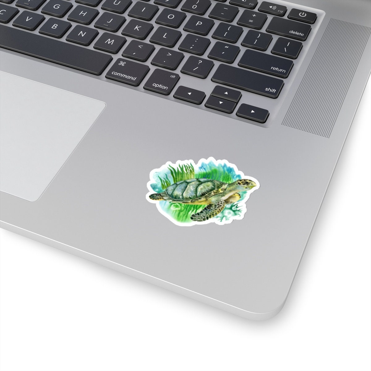 Sea Turtle Stickers Ocean Island Watercolor Green Laptop | Etsy