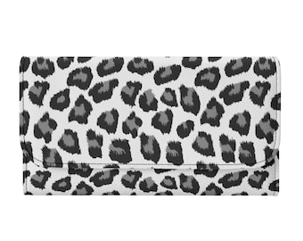 Leopard Print Trifold Wallet - Etsy