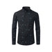 Constellation Space Long Sleeve Men Button up Shirt, Universe Stars ...