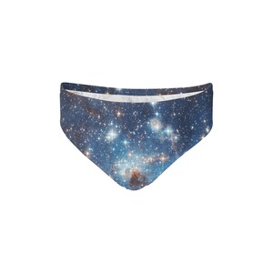 Galaxy Men Swim Briefs, Blue Space Universe Sexy 80s Swimwear Trunks ...