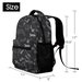 Black Camo Backpack, Camouflage Grey Gray Men Women Kids Gift School ...