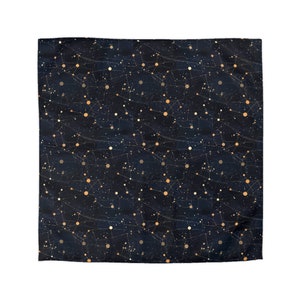 Constellations Duvet Cover, Stars Space Night Sky Bedding Queen King ...
