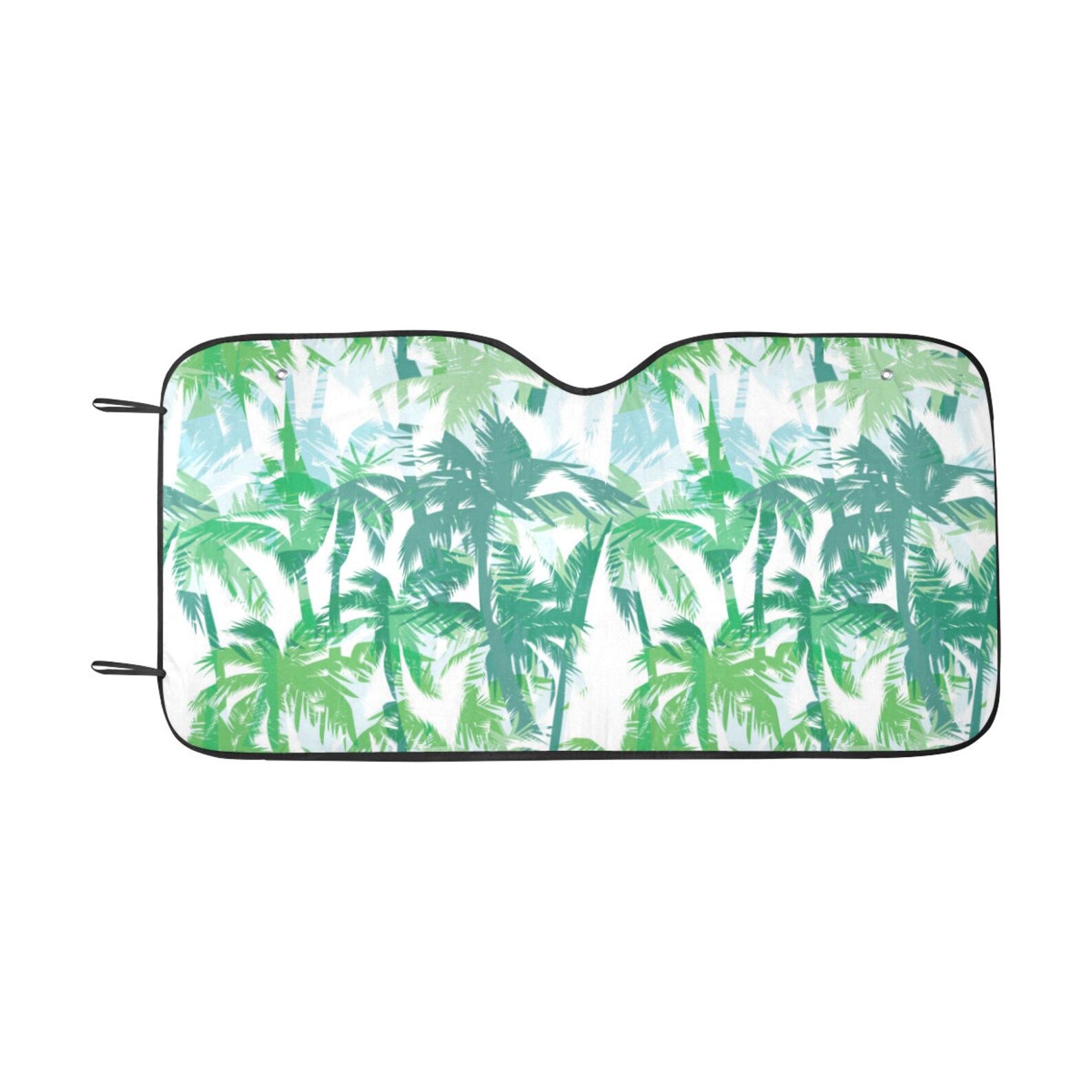 Palm Tree Windshield Sun Shade Green Tropical Palm Tree Car - Etsy