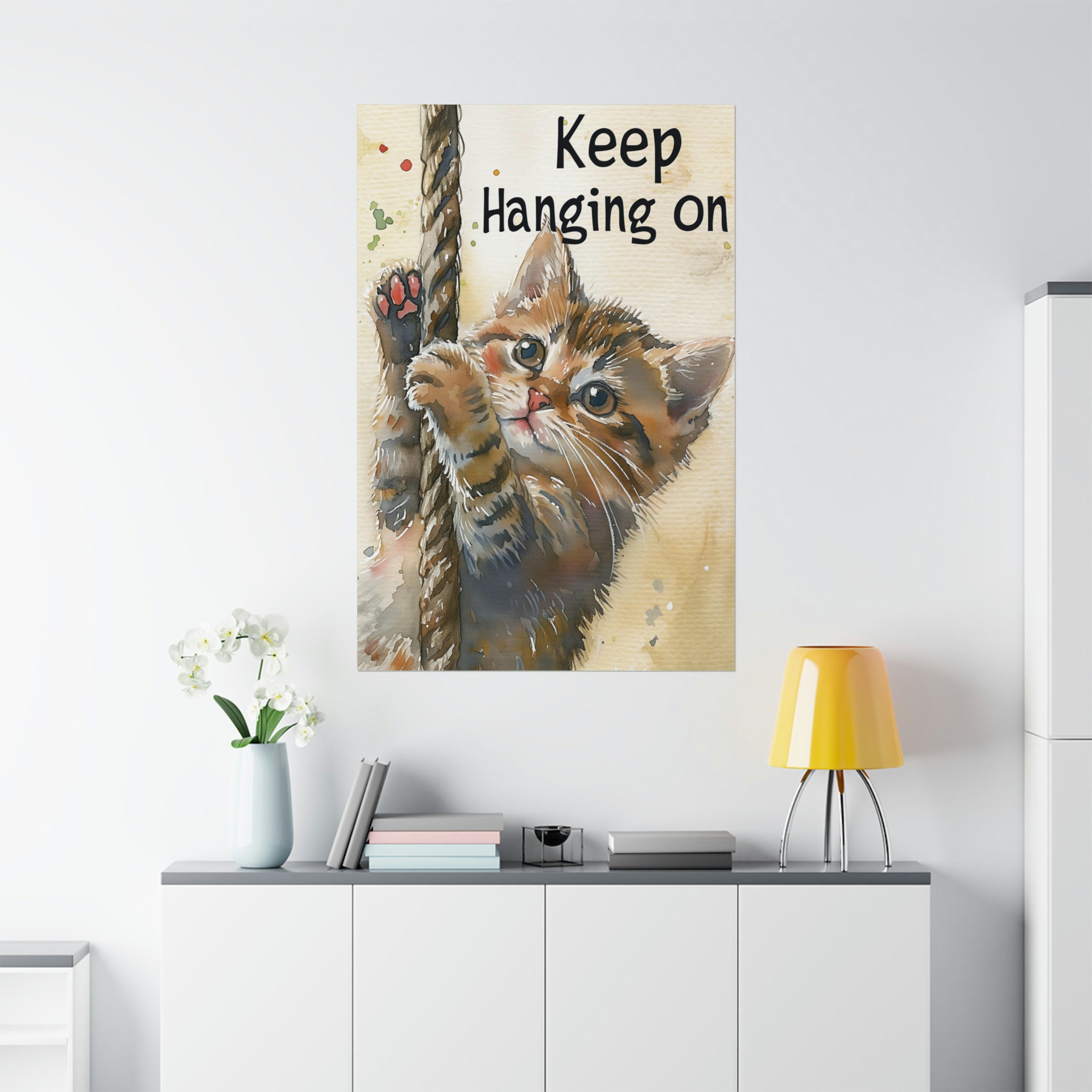 Kitten Motivational Poster Work Motivational Cat Posters: Art, Prints