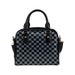 Gray Checkered Purse Handbag With Shoulder Strap, Cute Black Grey Check ...