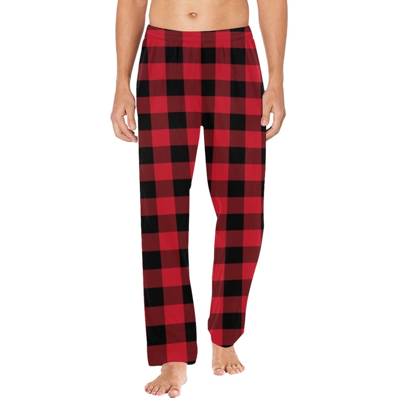 Red Checker Pajama Pants - Etsy