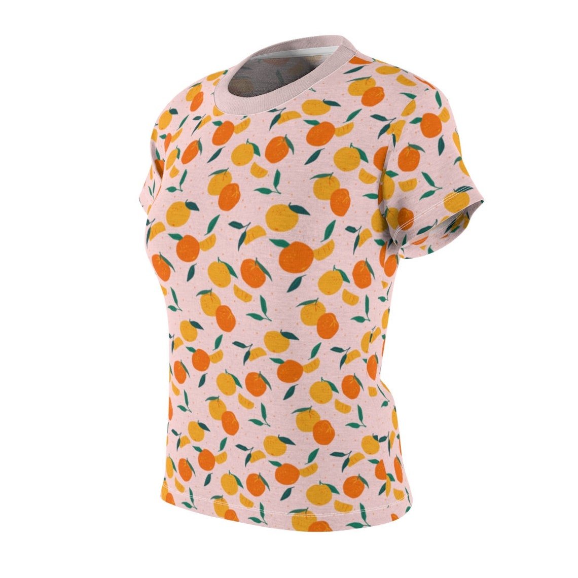 Peach Pattern Women Tshirt Pink Fruit Peaches Designer Adult - Etsy